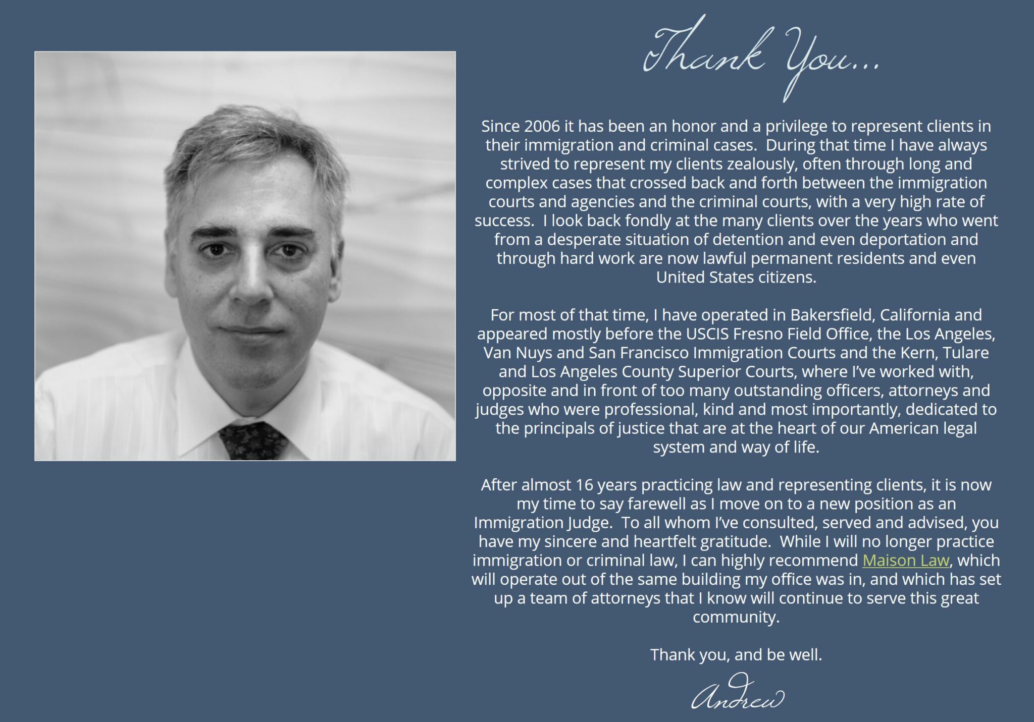 Law Office of Andrew J. Fishkin (LawyerFish.com) is now Maison Law ...